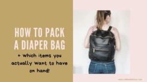 How to pack a diaper bag: what you ACTUALLY need