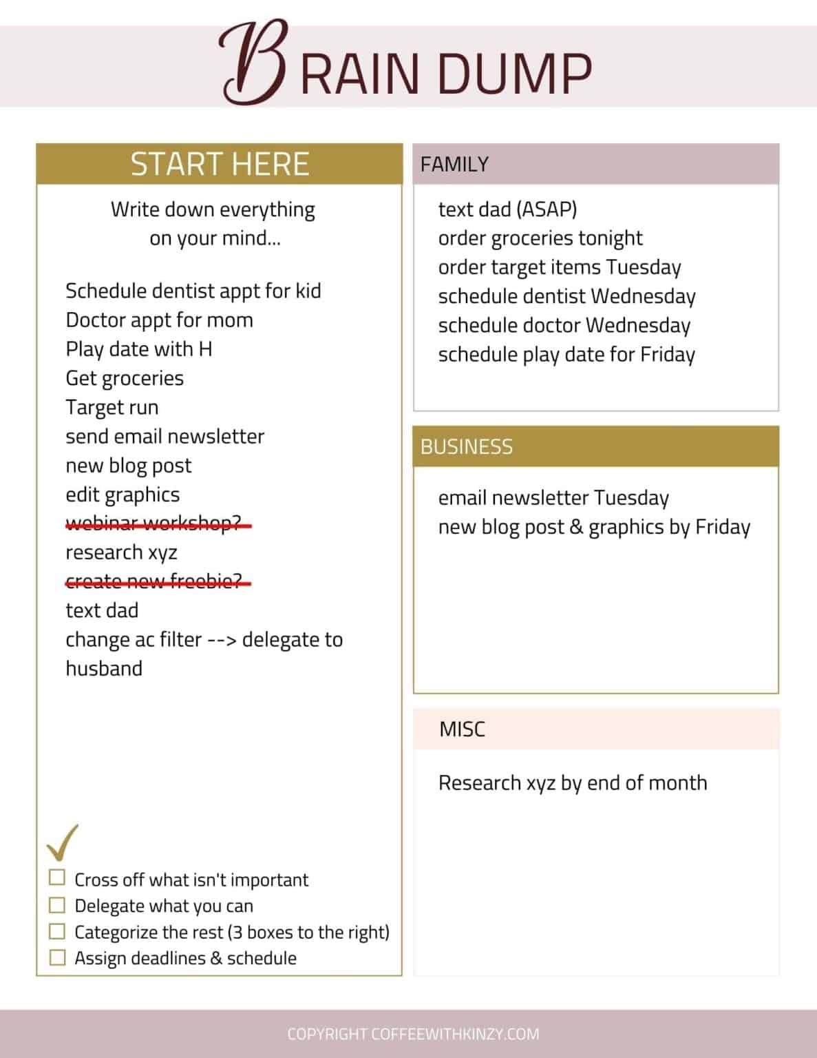 How To Do A Brain Dump Properly To Stop Feeling Utterly Overwhelmed ...