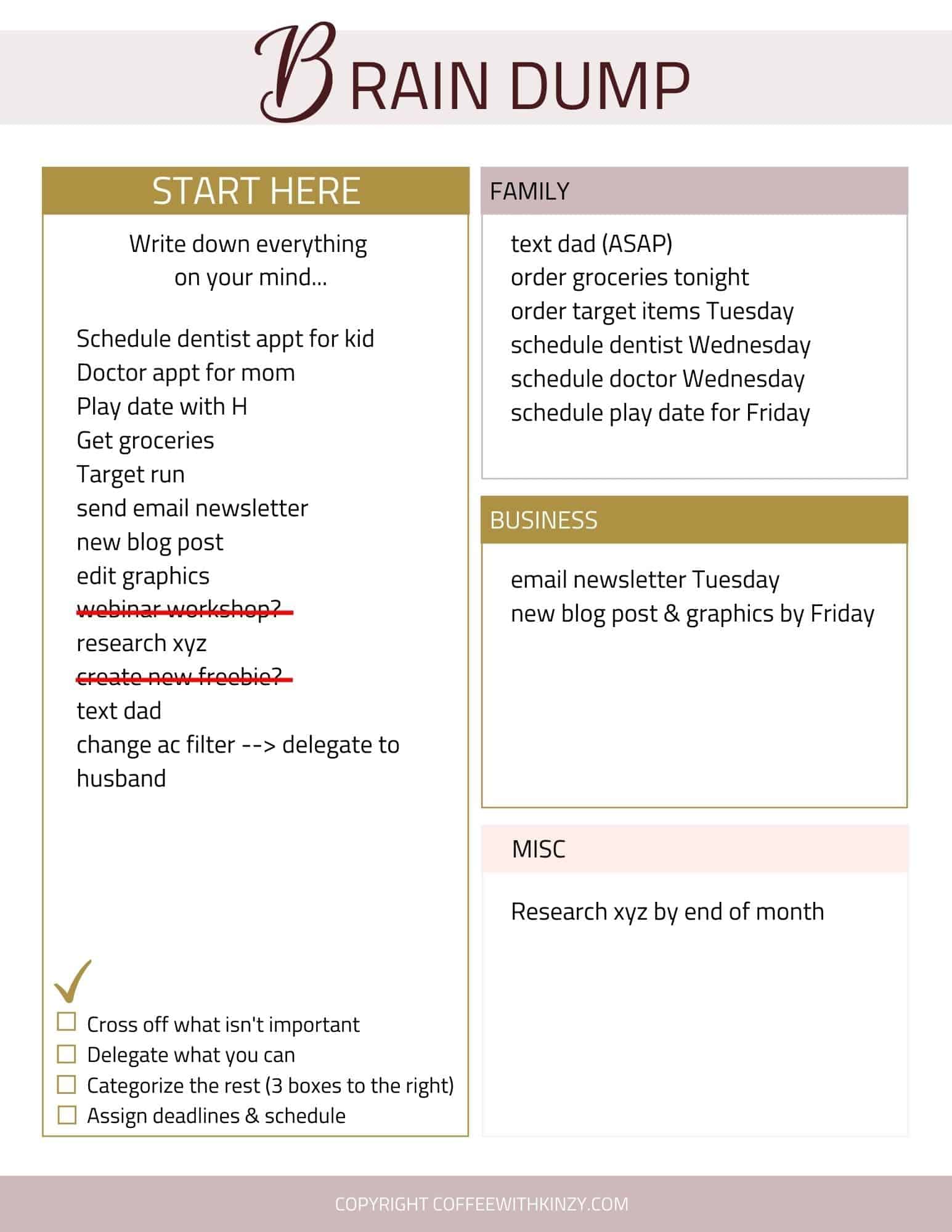 How To Do A Brain Dump Properly To Stop Feeling Utterly Overwhelmed ...