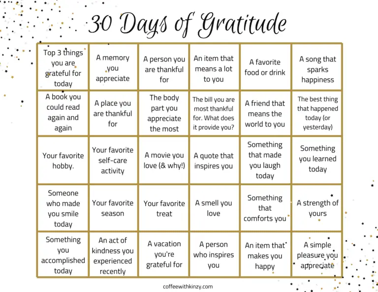An Attitude of Gratitude: 30 Gratitude Journal Prompts (+ Free ...
