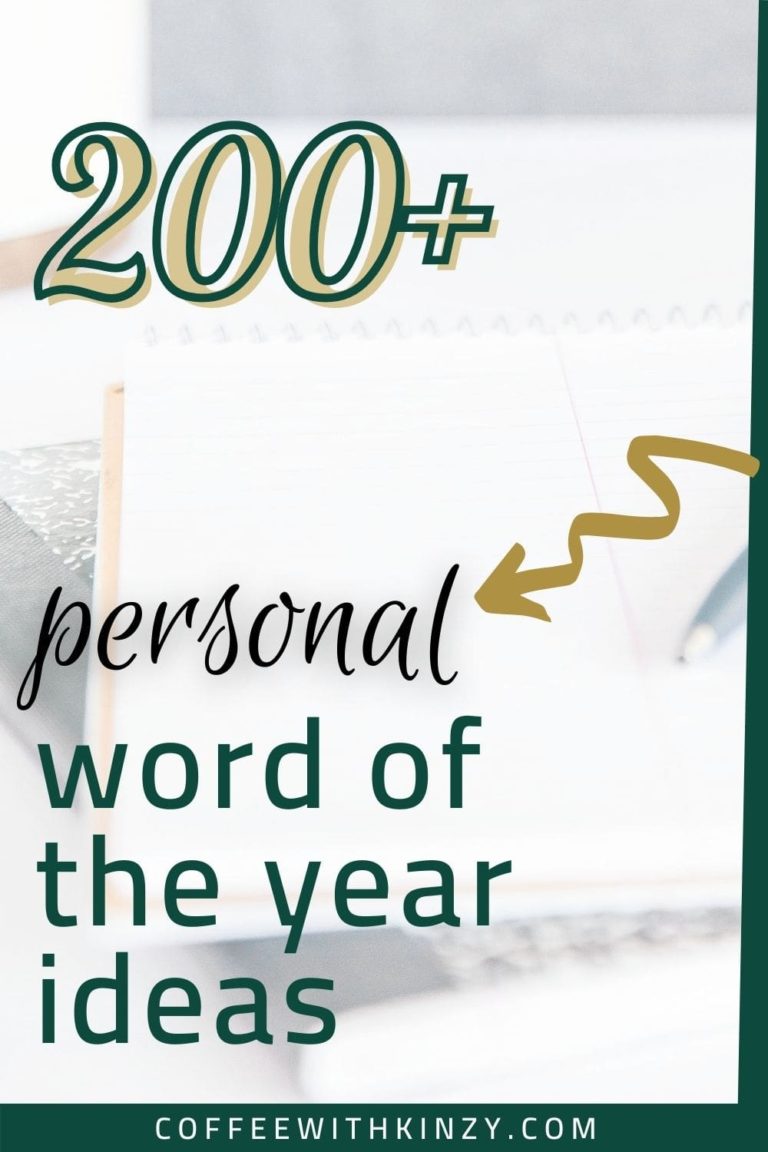 200+ Word of the Year Ideas for a Superior 2021! - Coffee with Kinzy