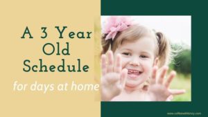 A Detailed 3 Year Old Daily Schedule To Keep You Sane - Coffee with Kinzy